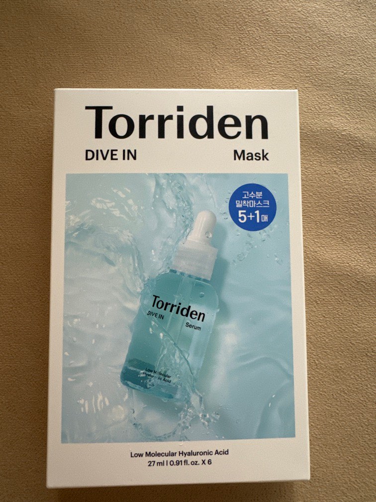 Torriden Dive In Facial Mask x 6 sheets , Beauty & Personal Care, Face ...