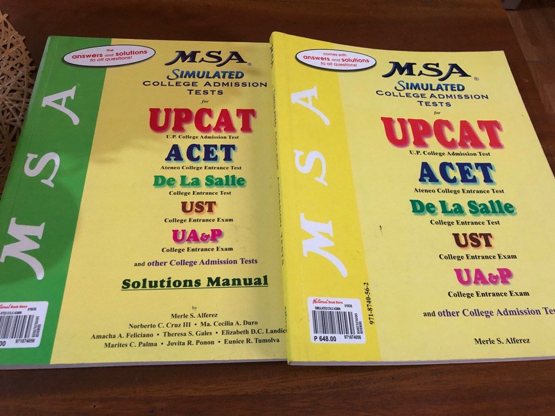 UPCAT/ACET/DLSUcet/USTet Tutorial and Reviewer, Hobbies & Toys, Books ...
