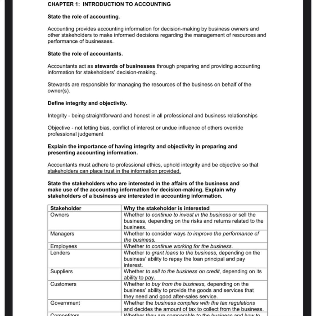 *WORTHIEST* O LEVEL PRINCIPLE OF ACCOUNTS PACKAGE [Top Student's Notes ...