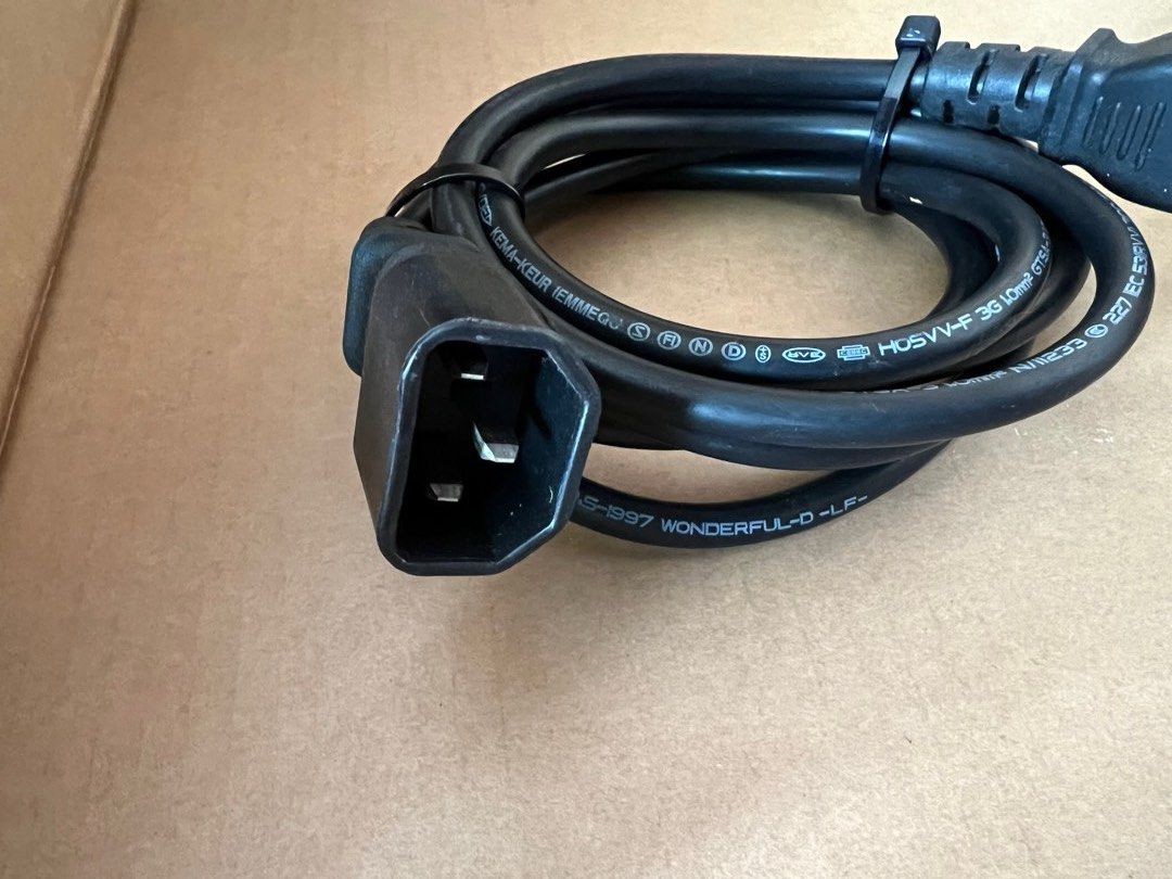 UPS Power Cord Extension Male to Female Cable, Computers & Tech, Parts ...