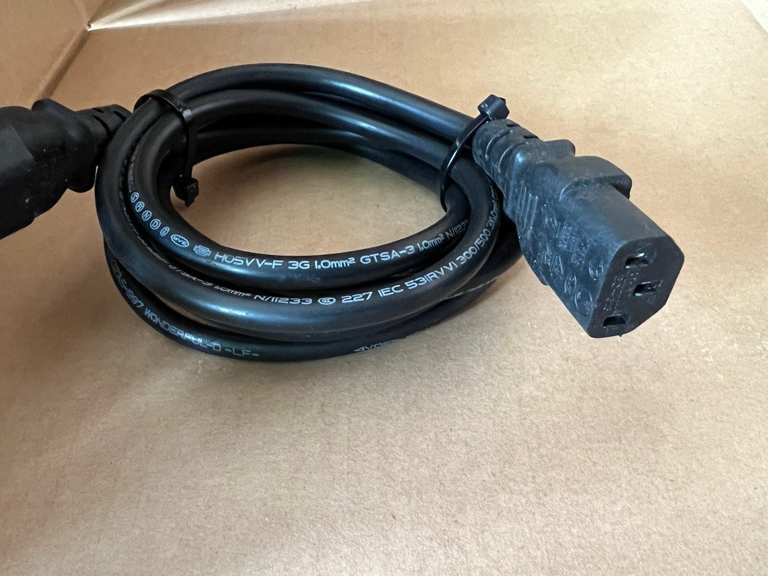 UPS Power Cord Extension Male to Female Cable, Computers & Tech, Parts & Accessories, Cables ...