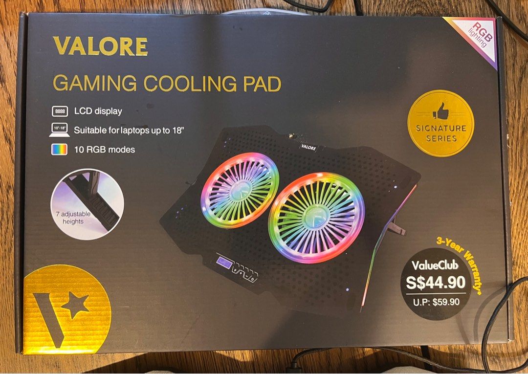 VALORE Gaming Cooling Pad, Computers & Tech, Parts & Accessories, Other ...