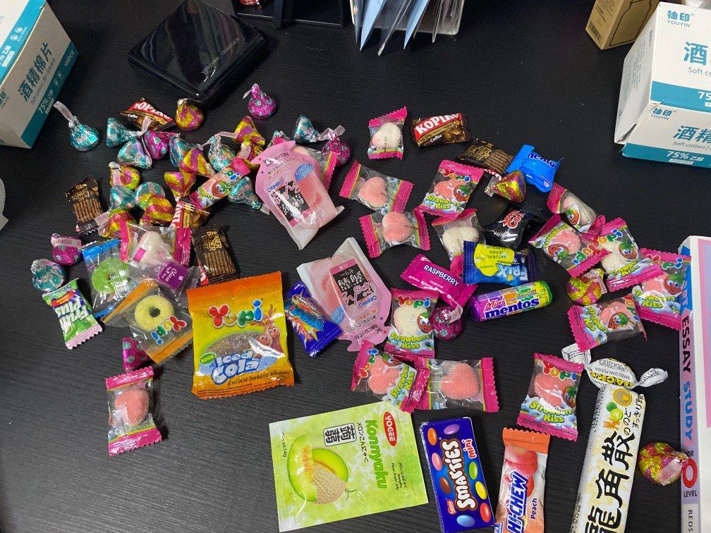 Variety Of Sorted Candies ( in a jar), Food & Drinks, Packaged ...