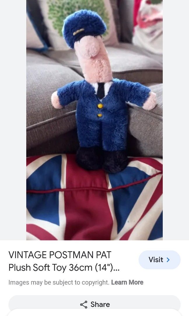 VINTAGE BIG SIZE POSTMAN PAT PLUSH TOY, Hobbies & Toys, Toys & Games on ...