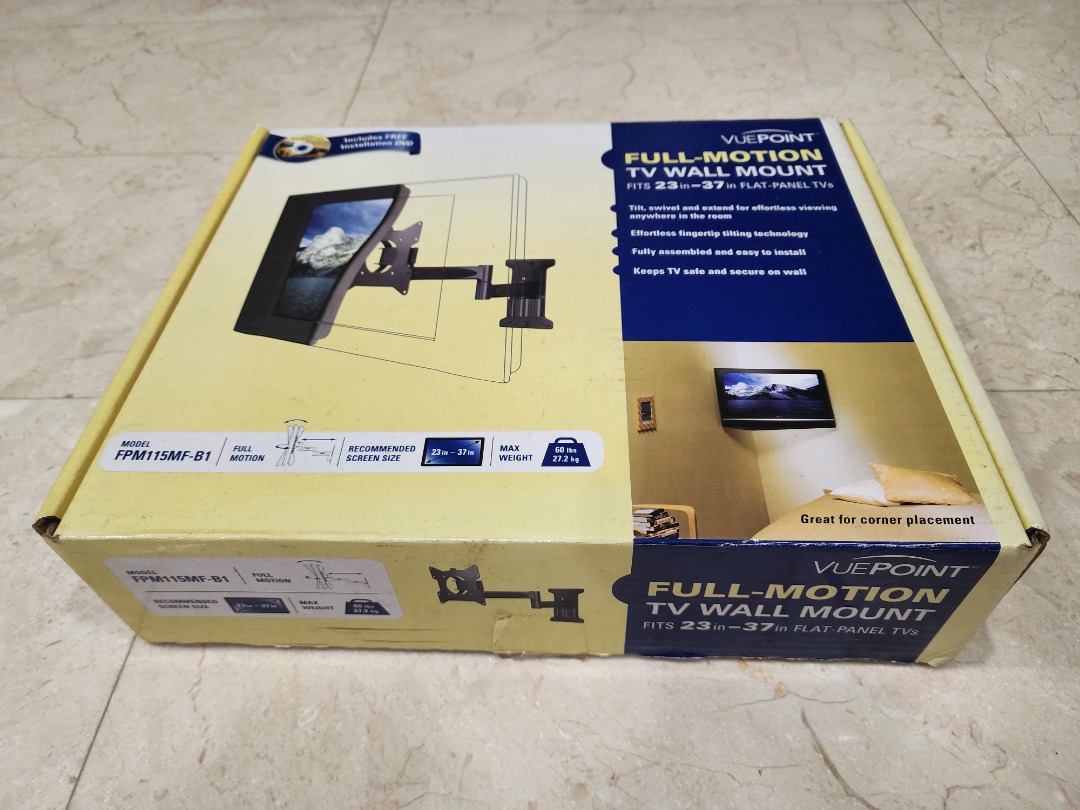 Vuepoint TV Wall Mount, TV & Home Appliances, TV & Entertainment, TV ...