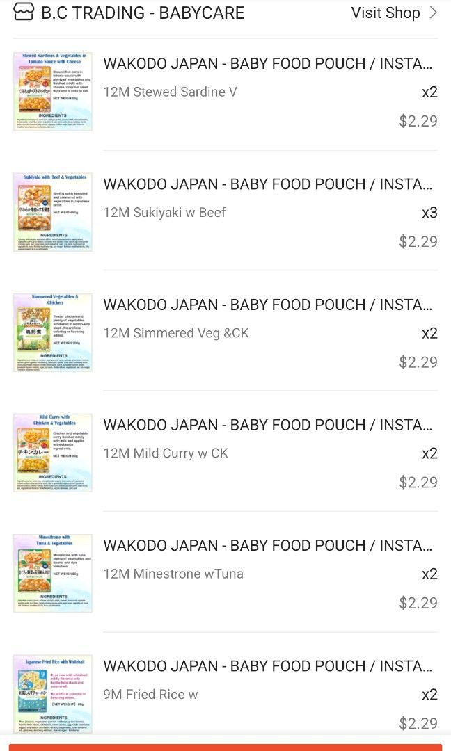 WAKODO JAPAN BABY INSTANT FOOD, Babies & Kids, Nursing & Feeding ...