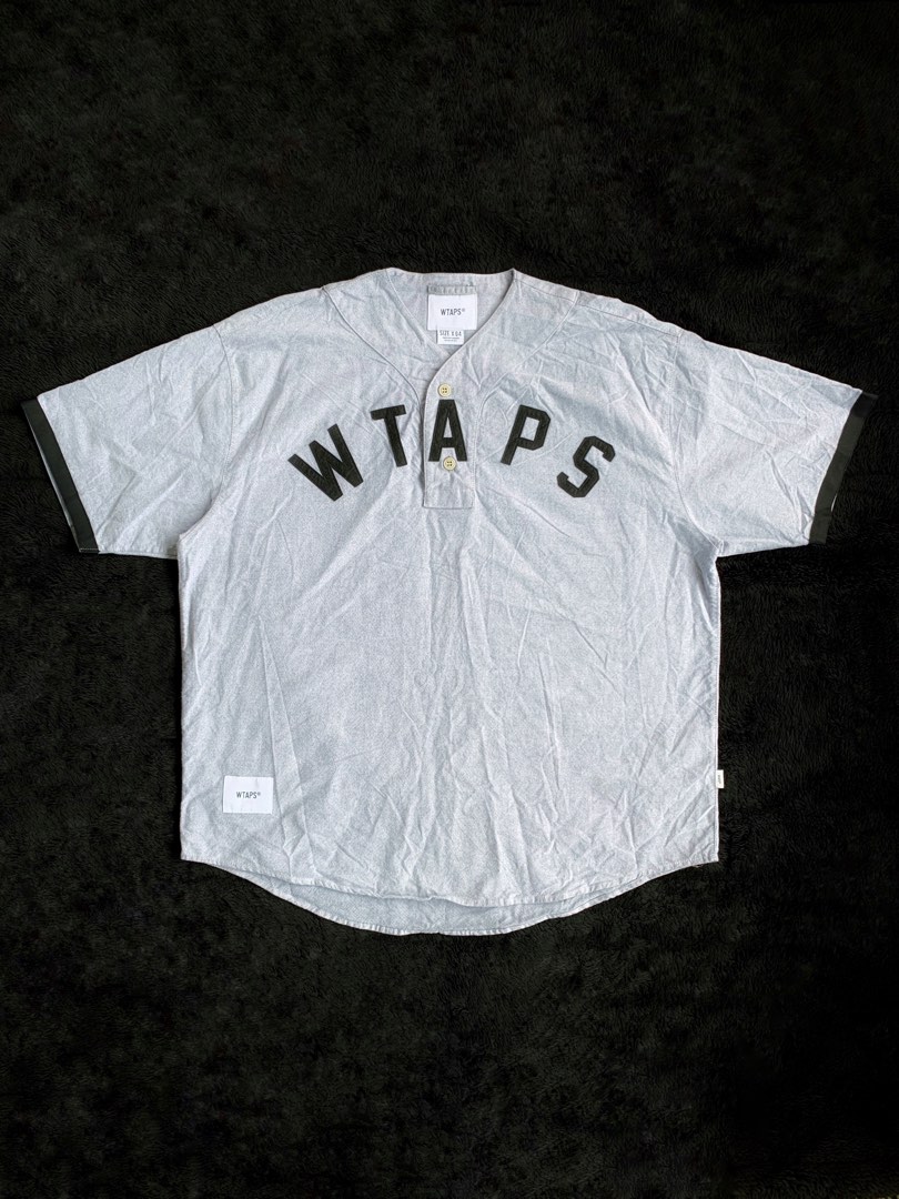 WTAPS Japan - SS22 League Short Sleeves Cotton Flannel Baseball Jersey ...