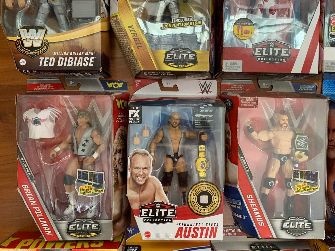 WWE Mattel Elite Legends Series Ringside Exclusive Collectibles 2-pack Wrestling Collection 6-7 ...