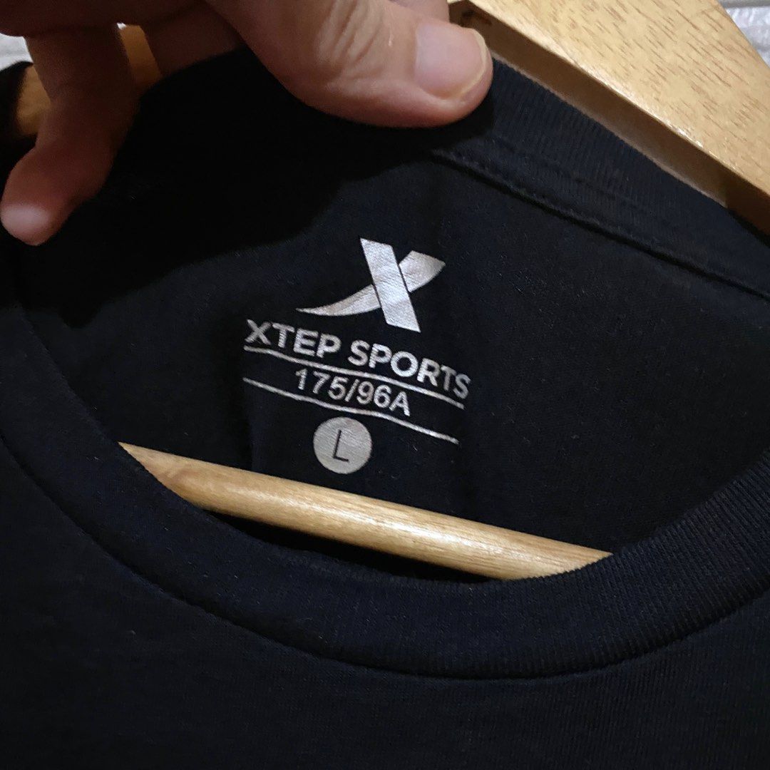 Xtep Black Men Shirt, Men's Fashion, Tops & Sets, Tshirts & Polo Shirts ...