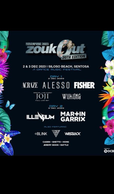 Zoukout 2023 Day 1/2 tickets, Tickets & Vouchers, Event Tickets on ...