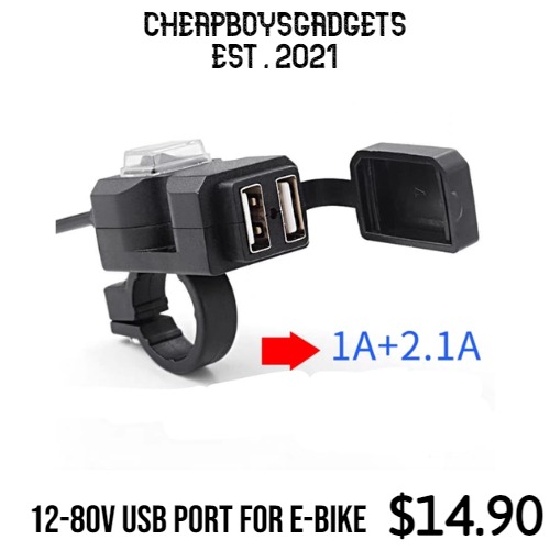 12-80V USB PORT FOR E-BIKE, Sports Equipment, PMDs, E-Scooters & E ...
