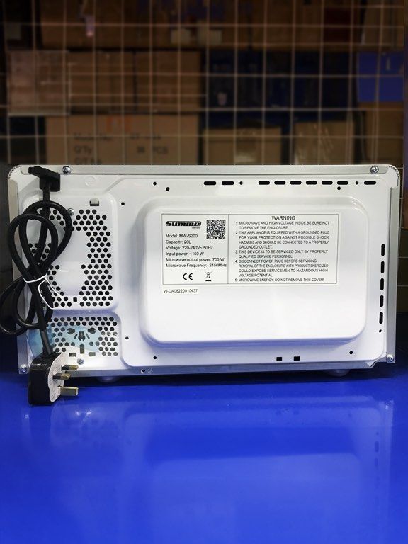【1年保養】 德國卓爾 SUMME MW-S200 2公升微波爐 獨立座檯雙旋扭制式/銀色 微波爐, 家庭電器, 廚房電器, 焗爐及多士爐 ...