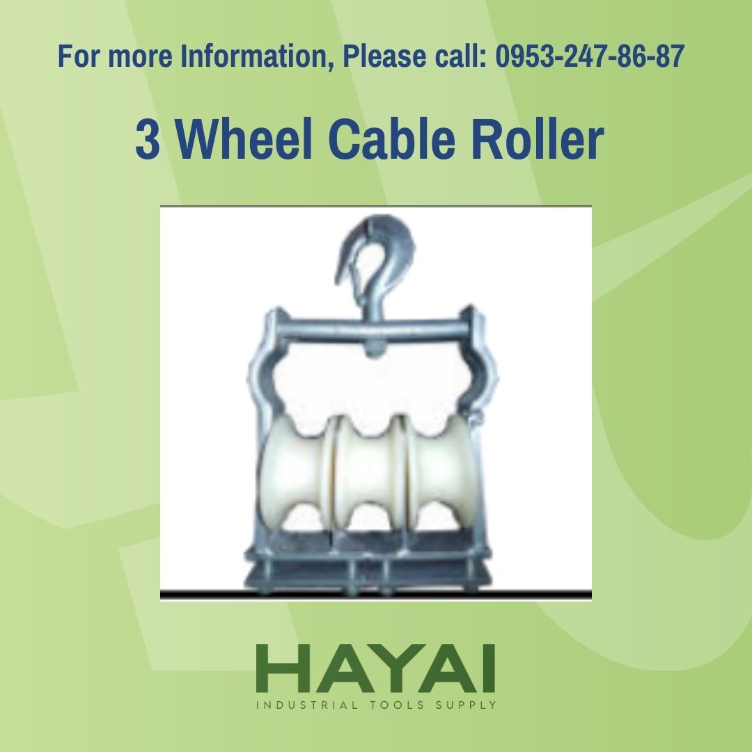 3 Wheel Cable Roller, Commercial & Industrial, Construction Tools ...