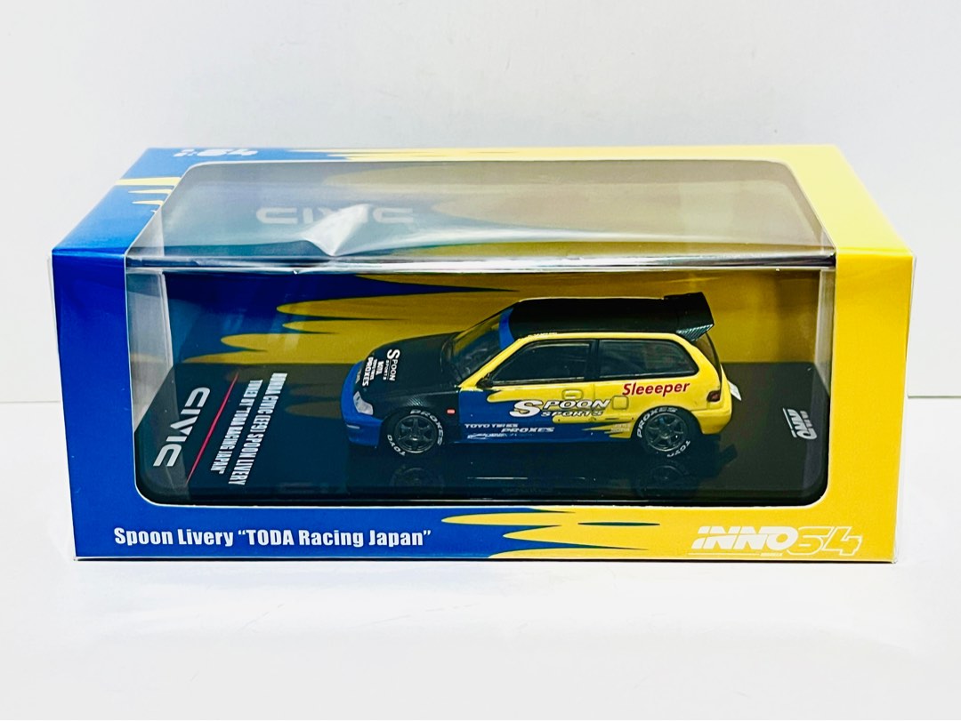 全新 未開封 INNO 64 Scale 1:64 1/64 比例 本田 思域 Honda Civic EF9 Spoon Livery ...