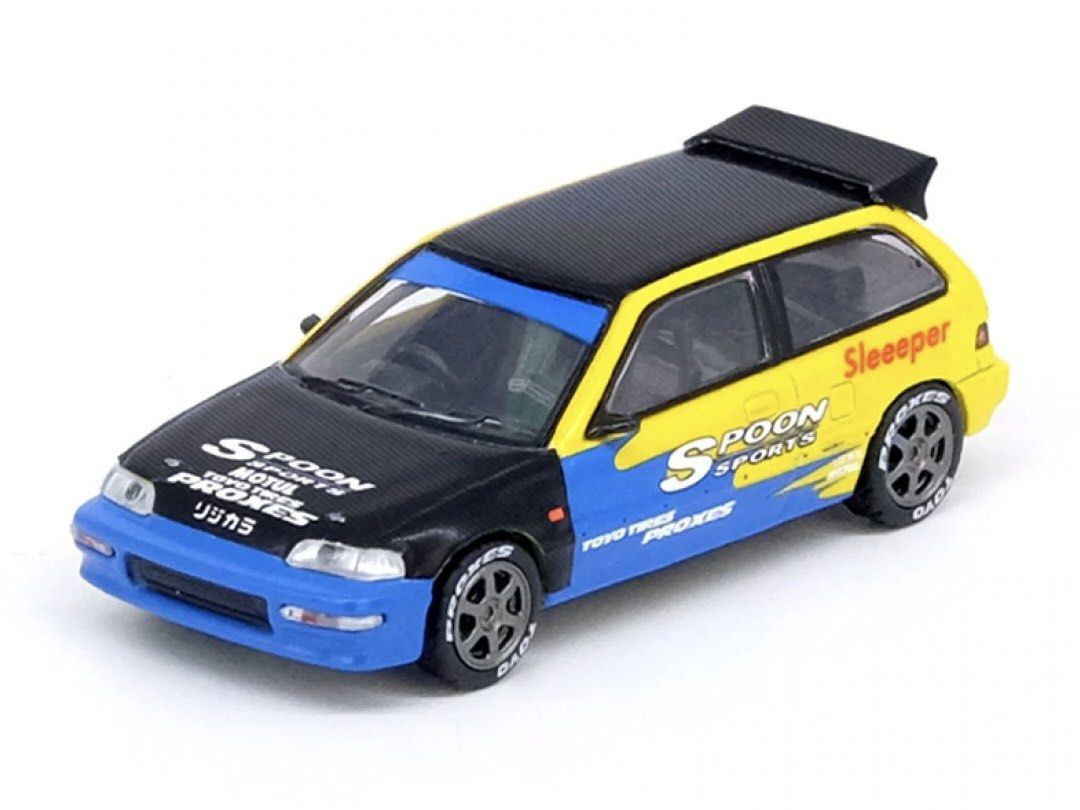 全新 未開封 INNO 64 Scale 1:64 1/64 比例 本田 思域 Honda Civic EF9 Spoon Livery ...