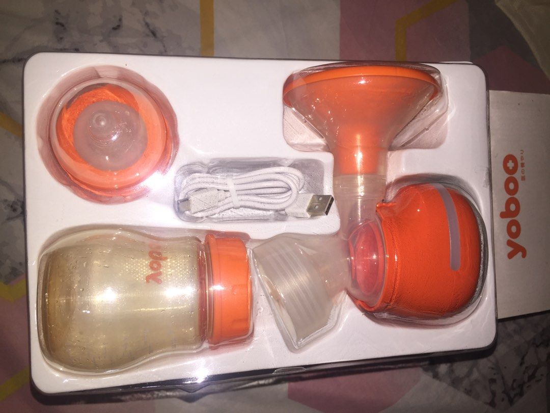 ‼️ PORTABLE YOBOO BREAST PUMP WITH FREE MILK CATCHER, Babies & Kids ...