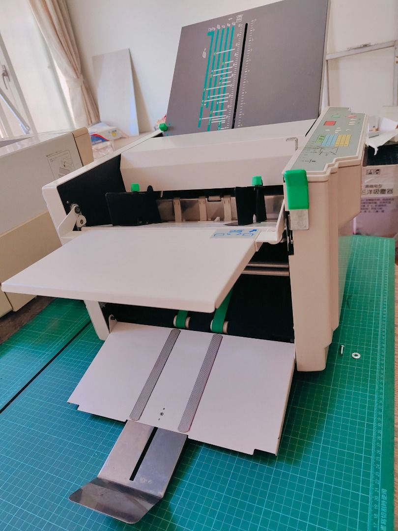 桌上型全自動摺紙機 SUPERFAX PF-370 折紙機 摺疊機, 電腦及科技產品, 商務用科技產品在旋轉拍賣