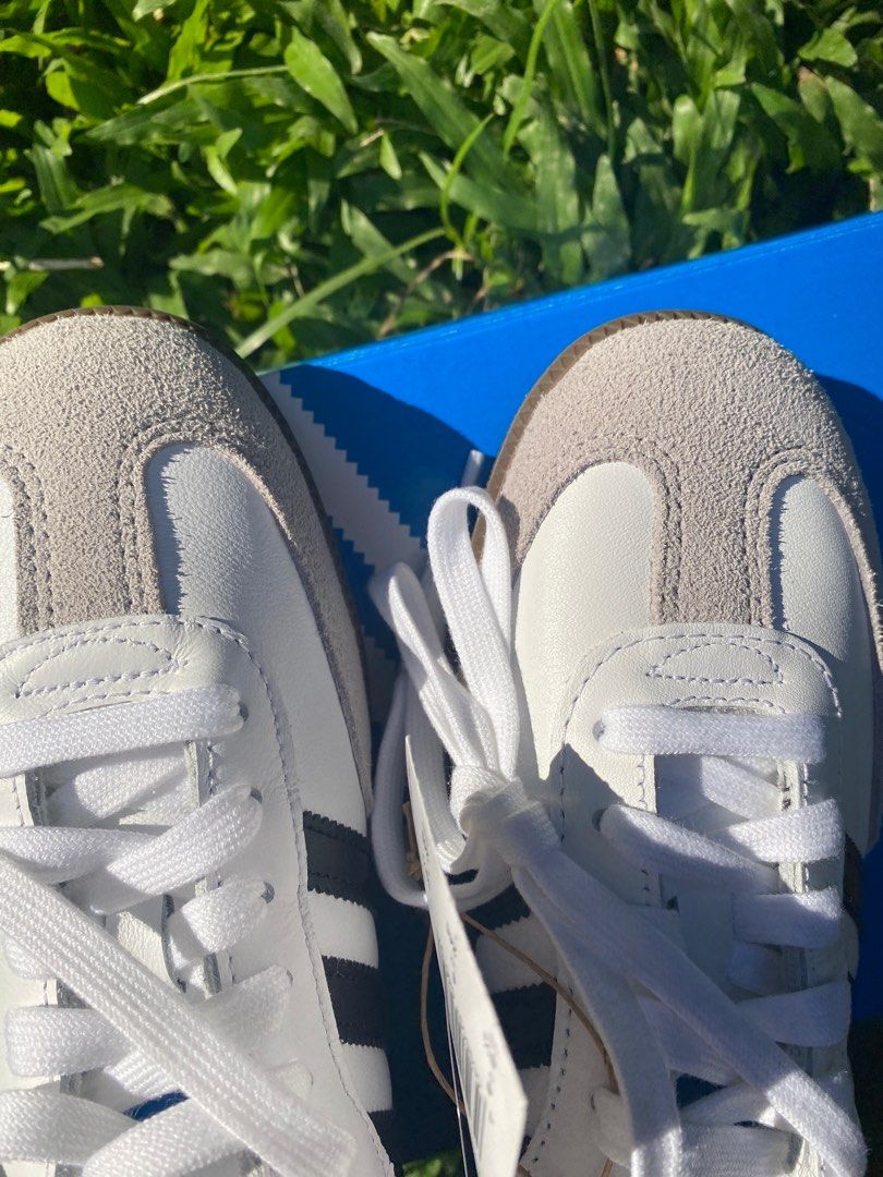 Adidas Samba OG White, Women's Fashion, Footwear, Sneakers on Carousell