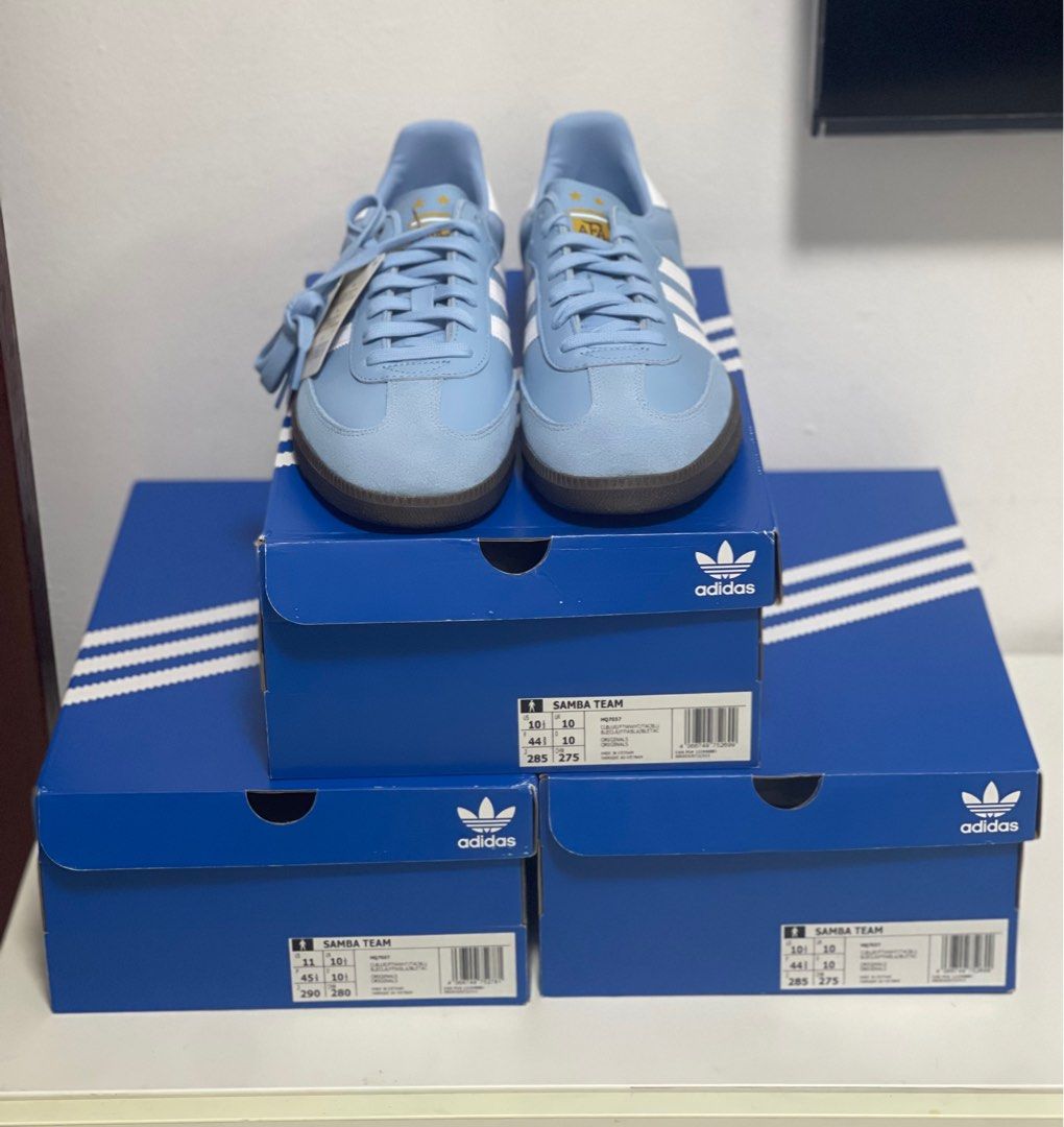 Adidas Samba Team Argentina, Men's Fashion, Footwear, Sneakers on Carousell