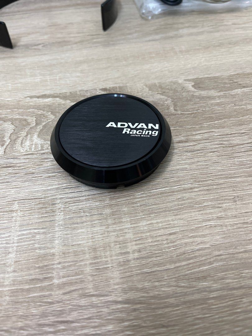 Advan racing flat rim cap 73mm, Car Accessories, Accessories on Carousell
