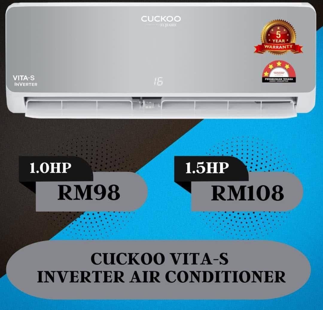 Aircond Cuckoo Percuma Pemasangan, TV & Home Appliances, Air ...