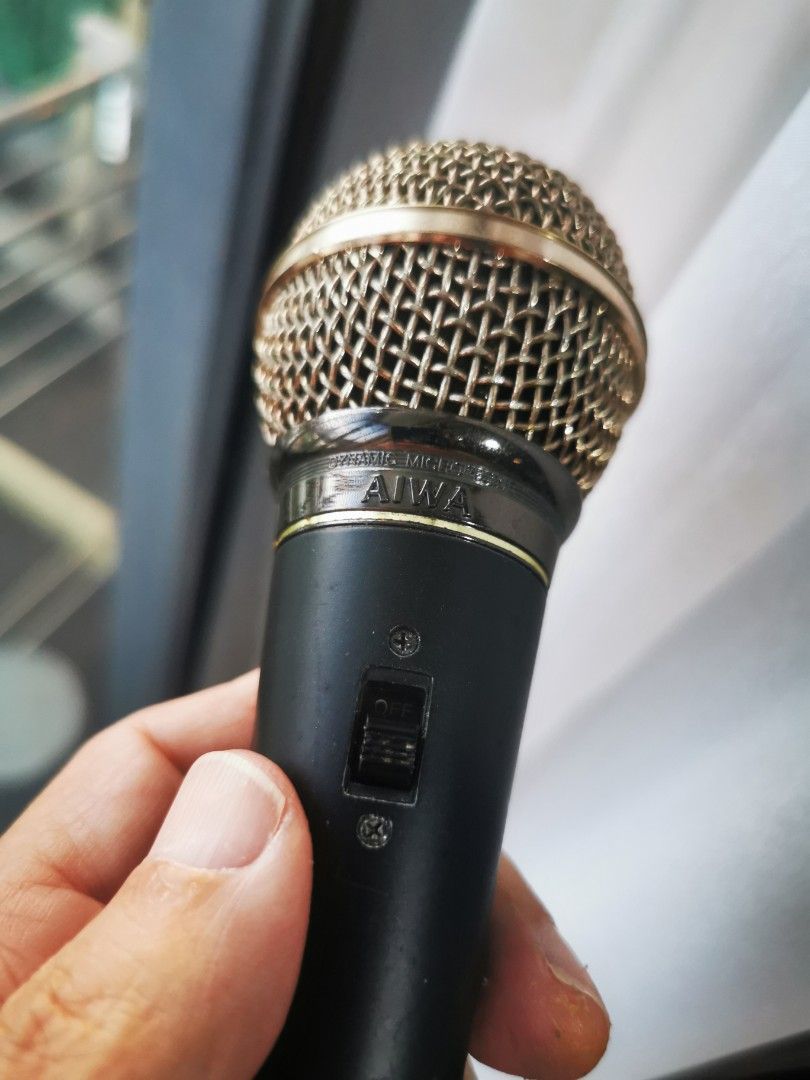 Aiwa Microphone (Price reduced), Audio, Microphones on Carousell