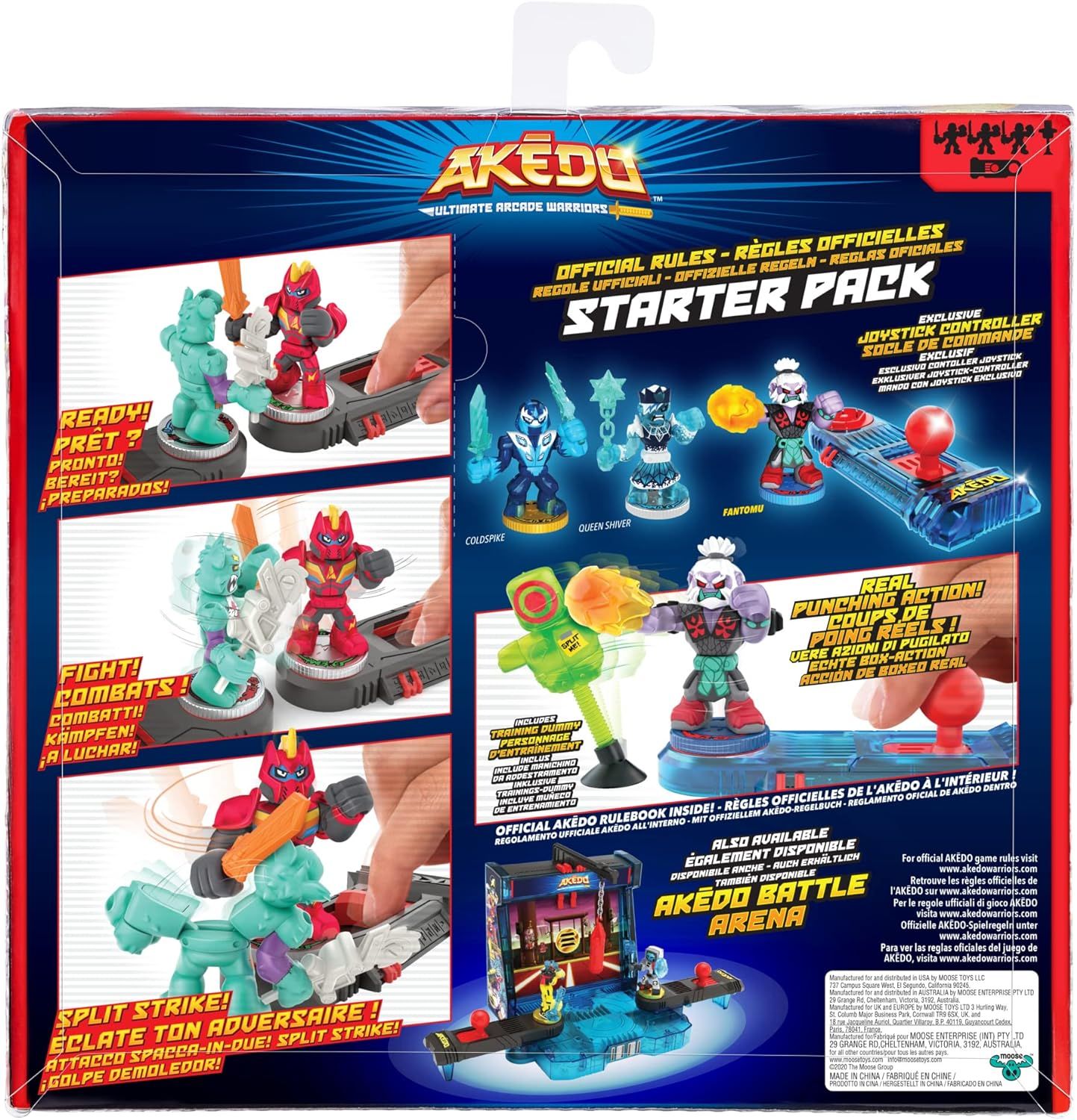 Akedo - Ultimate Arcade Warriors Starter Pack - Legendary Punch Attack - Mini Battling Action ...