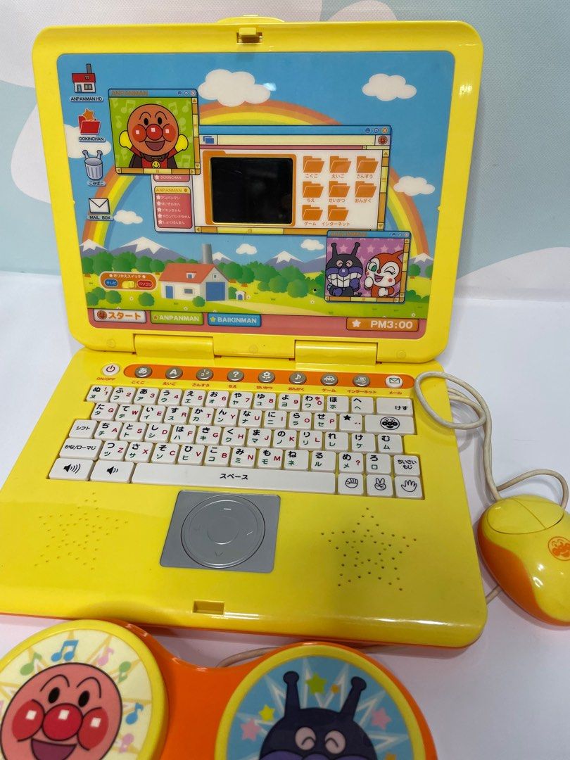 Anpanman Educational Color Laptop with Taiko, Hobbies & Toys, Toys ...