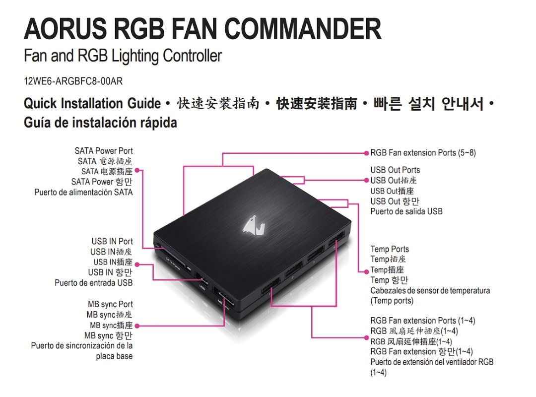 Aorus RGB FAN COMMANDER, Computers & Tech, Parts & Accessories, Other ...