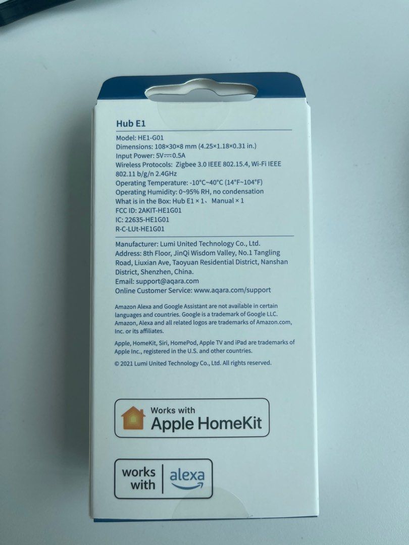 Aqara E1 Hub Brand New, TV & Home Appliances, TV & Entertainment ...