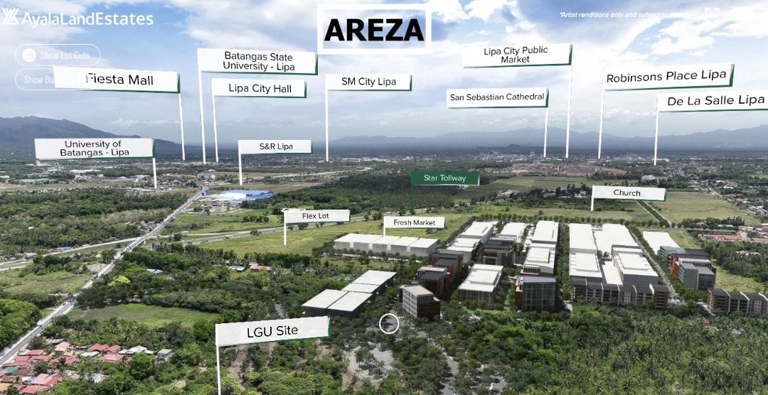 AREZA Ayala Land Commercial Lots Lipa Batangas South Luzon Properties ...