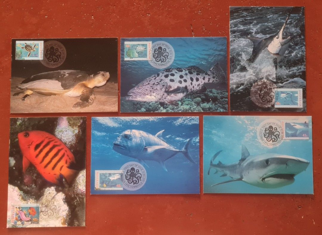 Australia 1995 The World Down Under complete set of 6 Maxi Cards ...