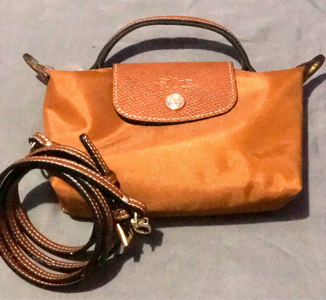 Authentic Longchamp Mini Le Pliage Cuir Handbag, Women's Fashion, Bags ...