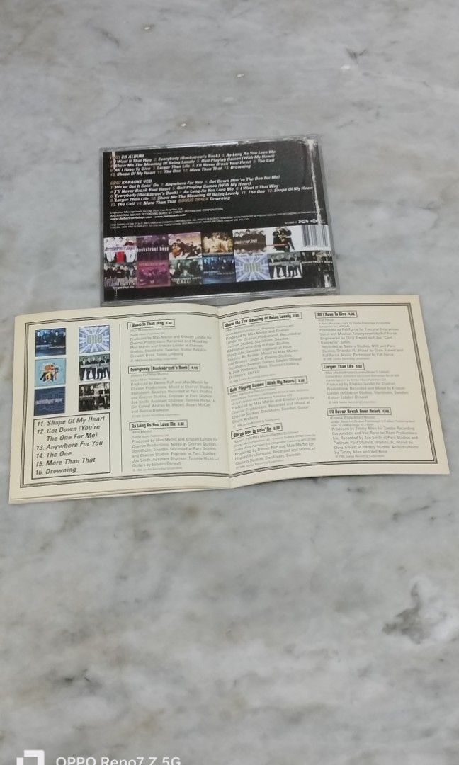Backstreet boys Greatest Hits~Chapter one Album CD+VCD, 2001 ZOMBA ...