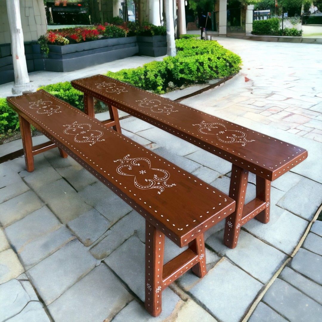 BANGKONG SOSYAL- SOLID YAKAL WOOD, Furniture & Home Living, Furniture ...