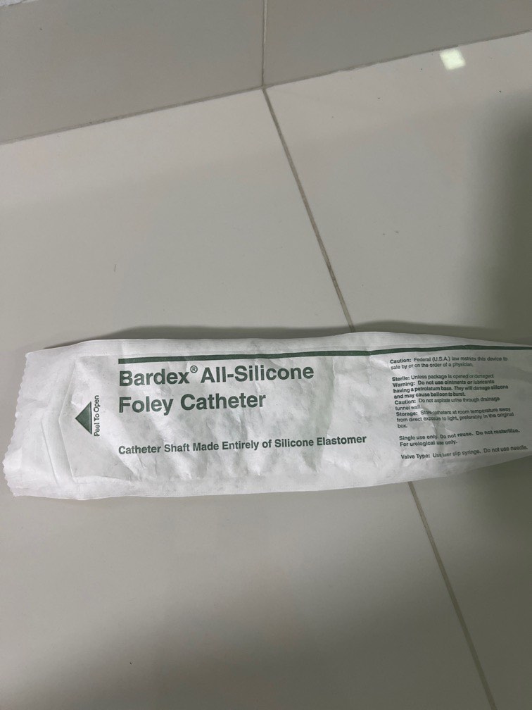 Bardex All-Silicone Foley Catheter, Health & Nutrition, Assistive ...