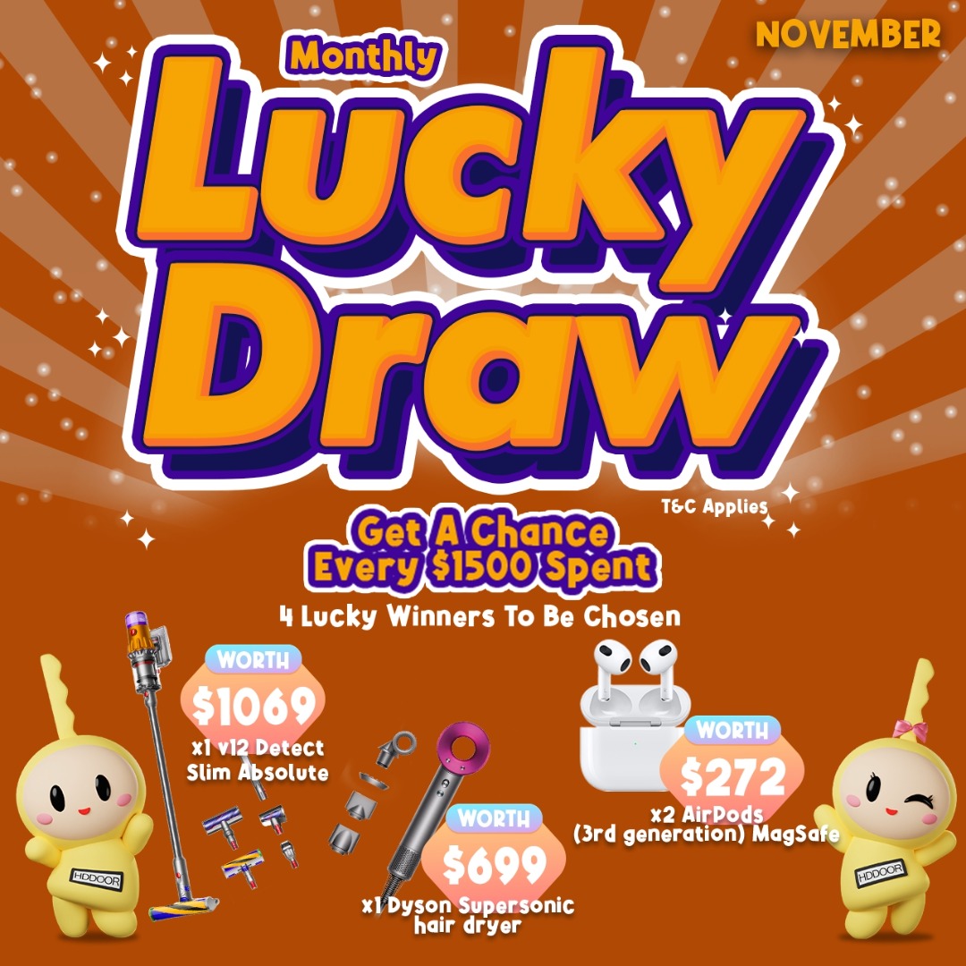 November Monthly Lucky Draw 2023: Win Exciting Prizes with Every $1500 ...