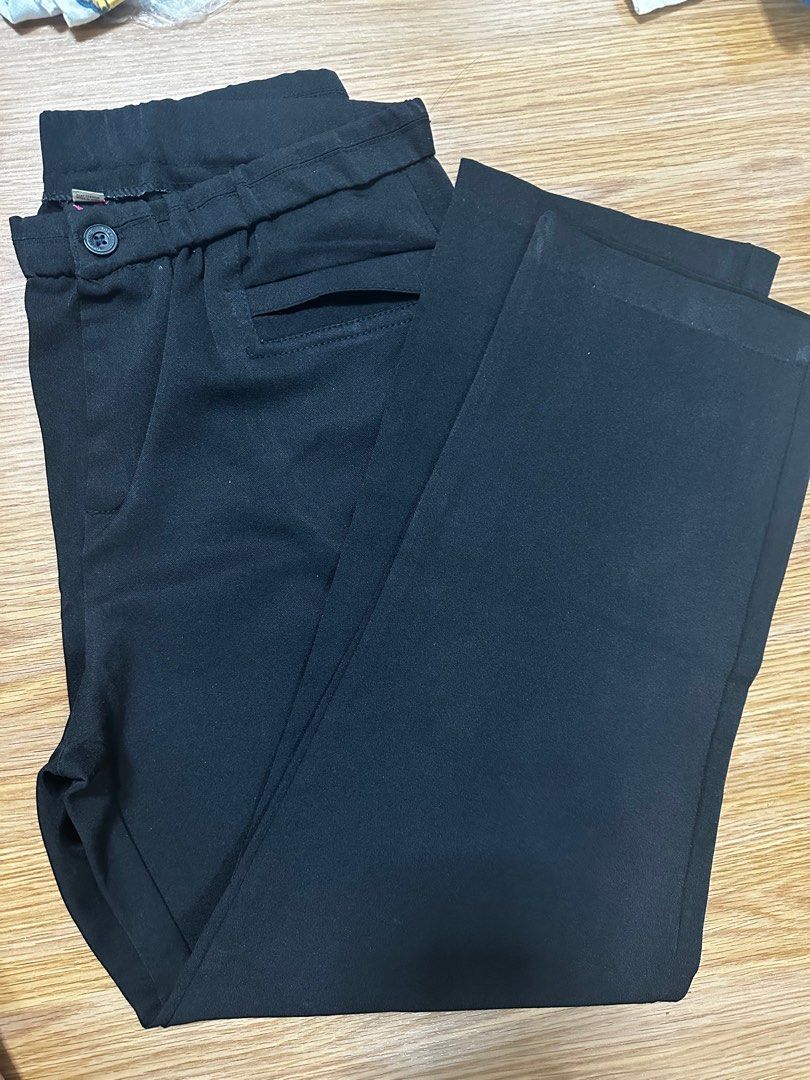 Black Uniform Slacks, Women's Fashion, Bottoms, Other Bottoms on Carousell