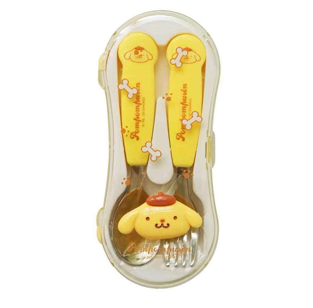 (BNWB) pompompurin cutlery set, Furniture & Home Living, Kitchenware ...