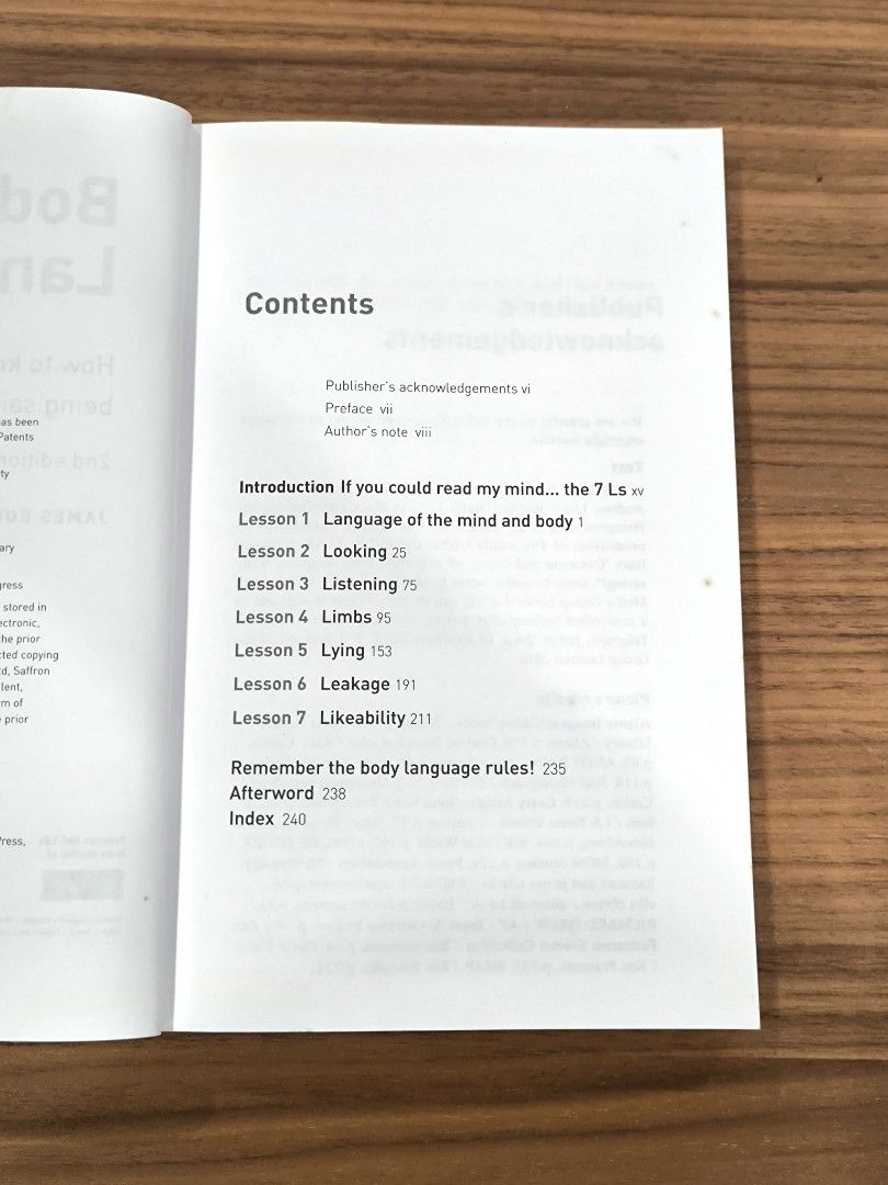 Body Language How To Know What's Really Being Said Book By James Borg ...