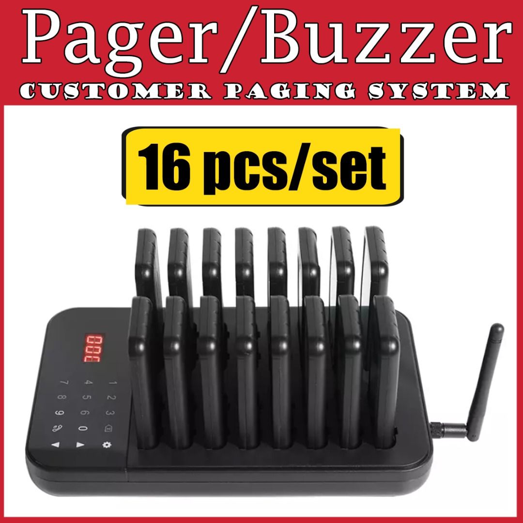 Brand New Latest 16pcs pager premium model buzzer pager food court ...