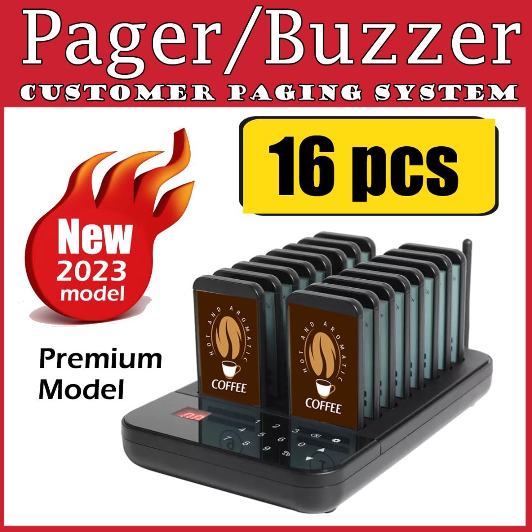 Brand New Latest 16pcs pager premium model buzzer pager food court ...