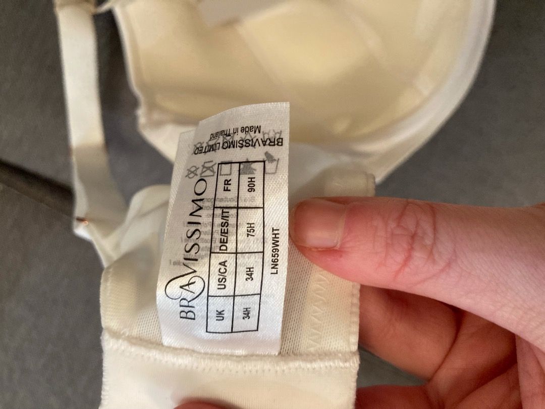 Bravissimo 34H Brand New White Bra, Women's Fashion, New Undergarments ...