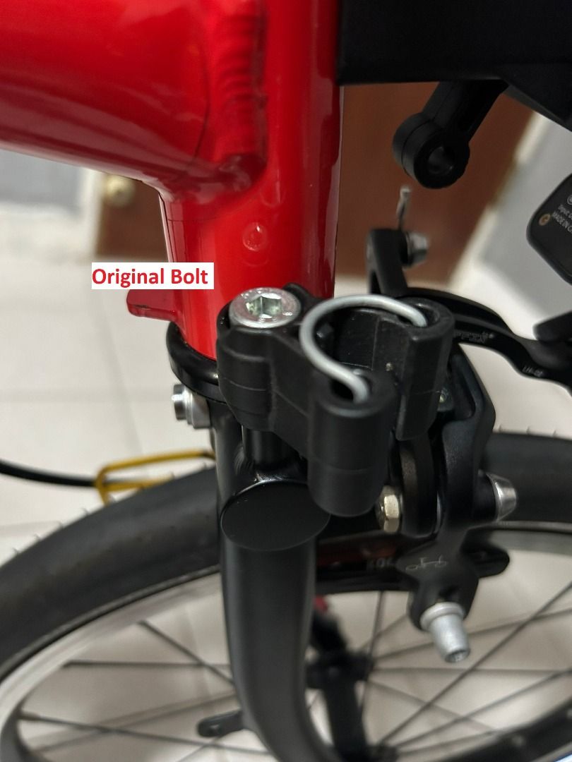 Brompton Stem Catcher Bolt Replacement - Titanium, Sports Equipment ...