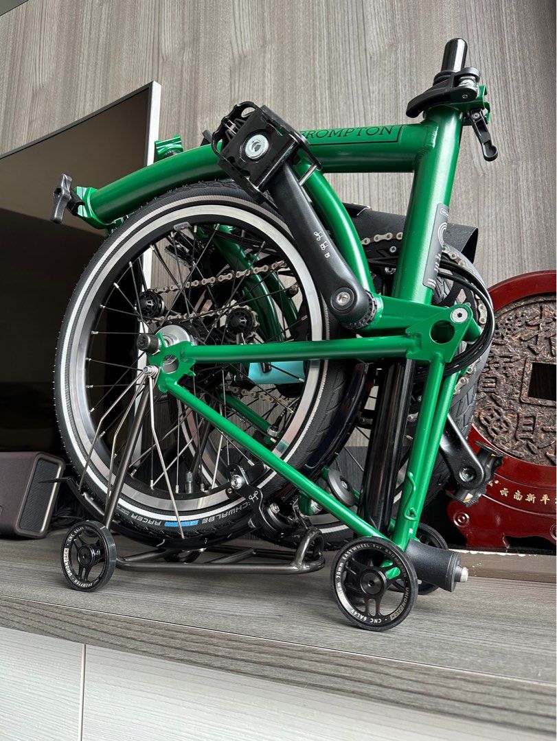 Brompton Titanium Q rack C line P line T line UJ ezy wheel royale ace ...