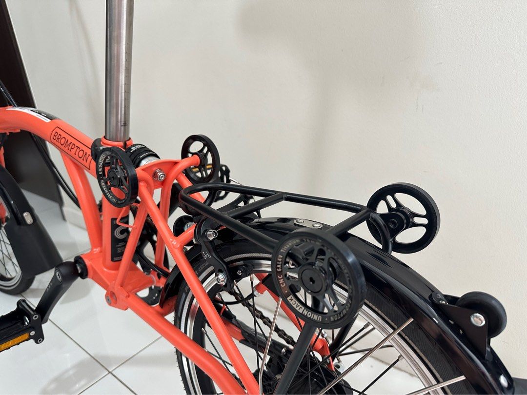 Brompton Titanium Q rack C line P line T line UJ ezy wheel royale ace ...