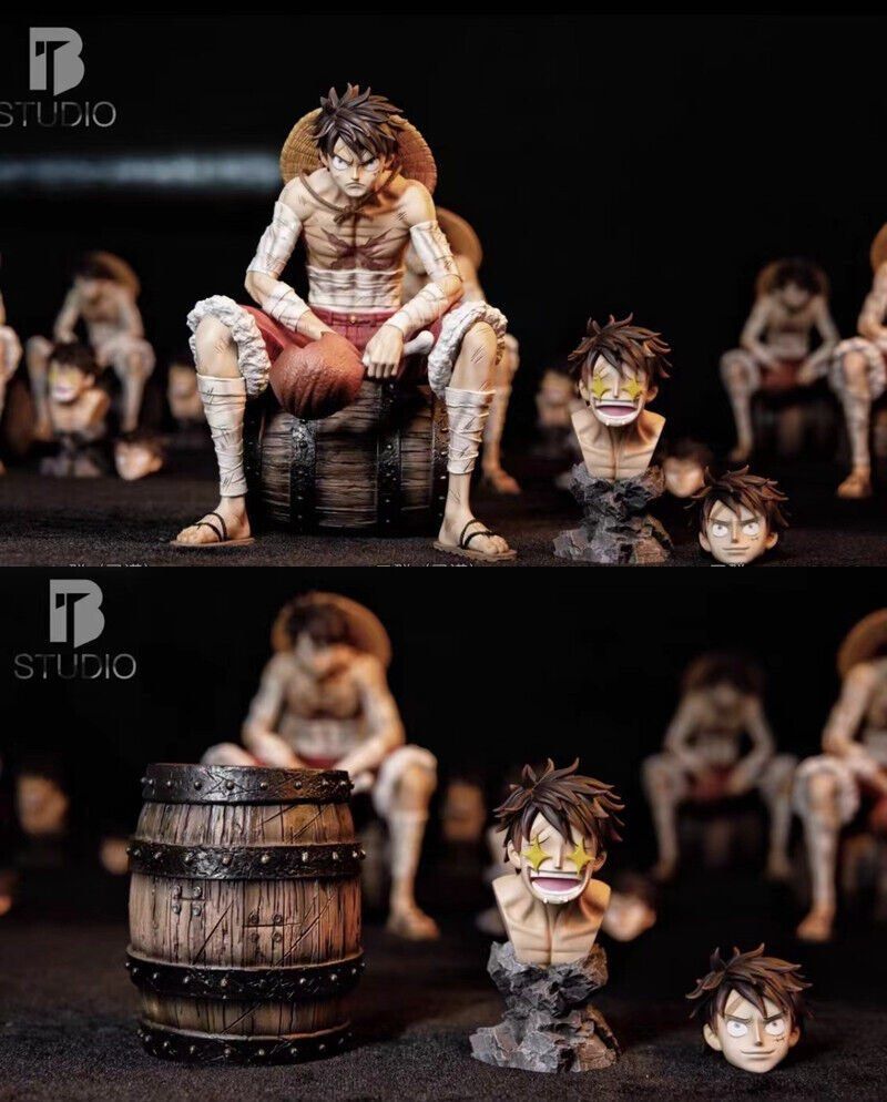 BT Studio - monkey d luffy sitting series gk figure - one piece statue ...