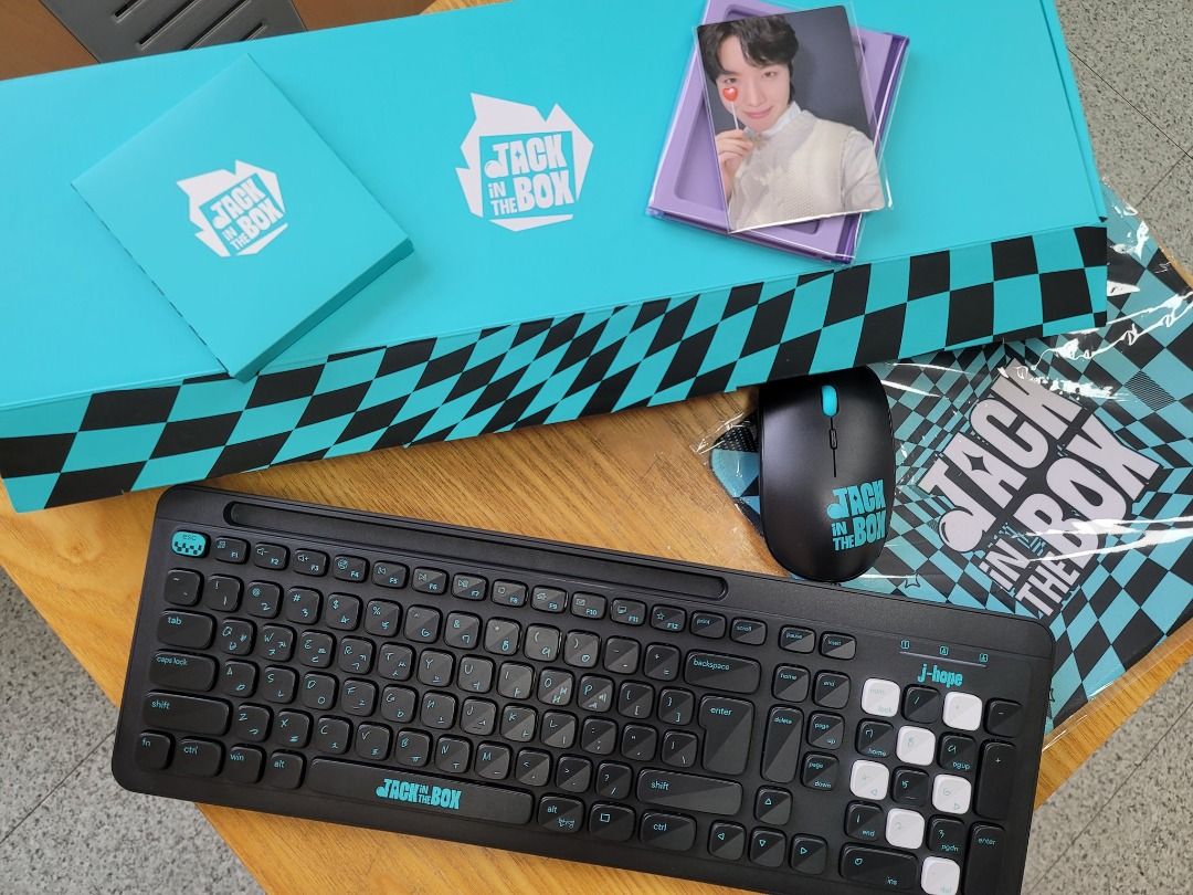 BTS MERCH BOX # 13 Jack In The Box Keyboard Set (Sealed) jitb jhope ...