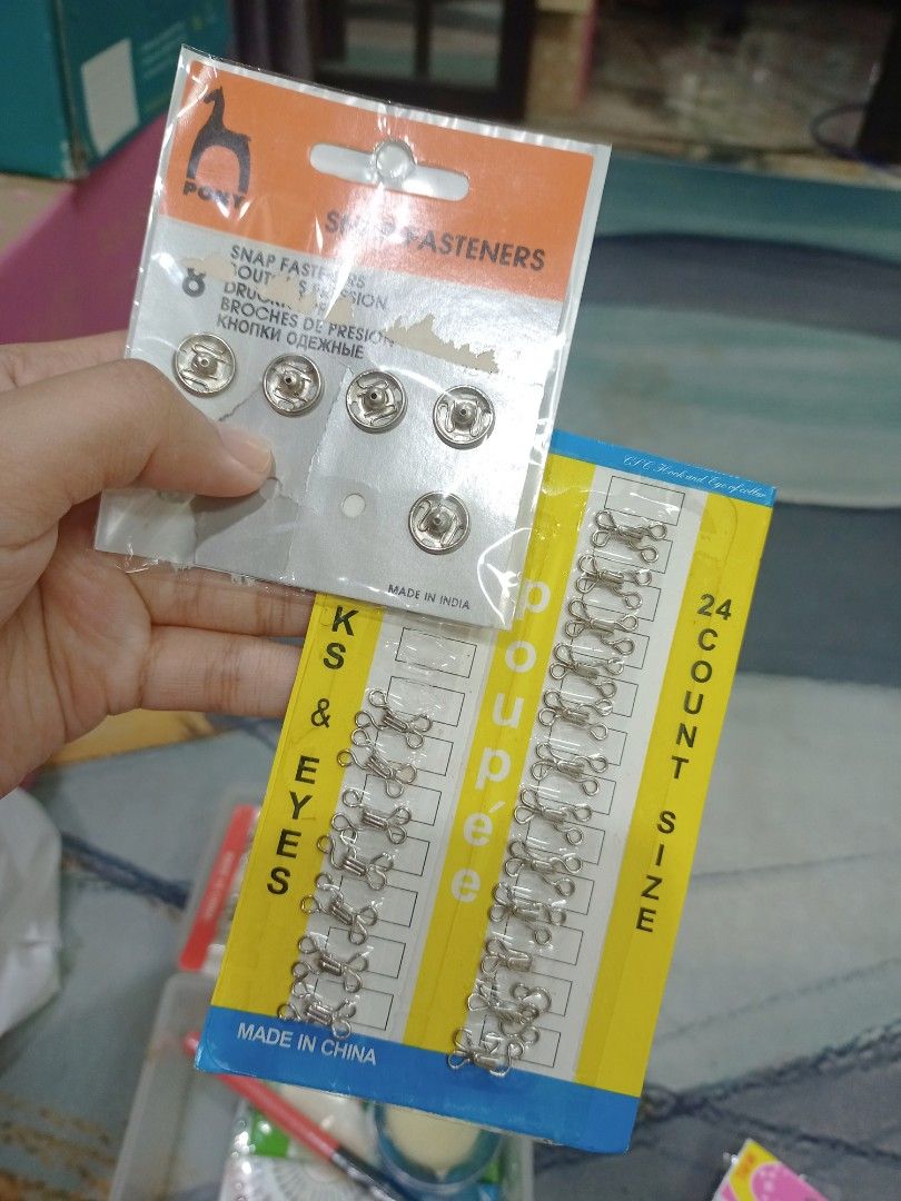 Butang Jeans, Kemeja, Hook & Eye, Benang Sulam, Hobbies & Toys ...