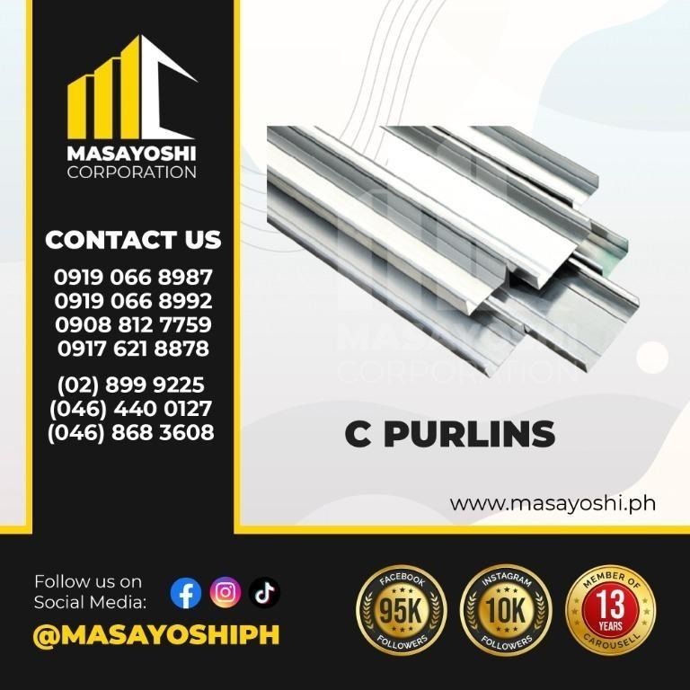 C Purlins | Metal | Channel Bar | Cee Purlins | Beams | Galvanized C ...
